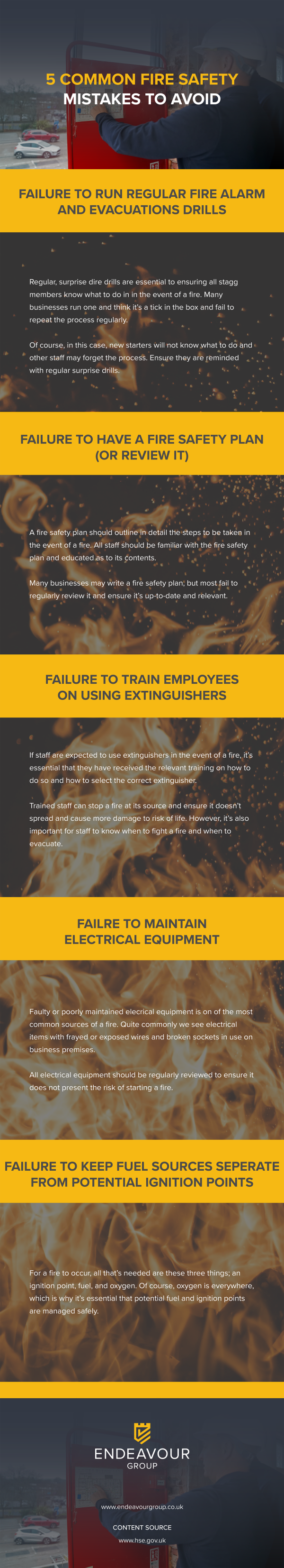 5 Common Fire Safety Mistakes to Avoid – Endeavour Group